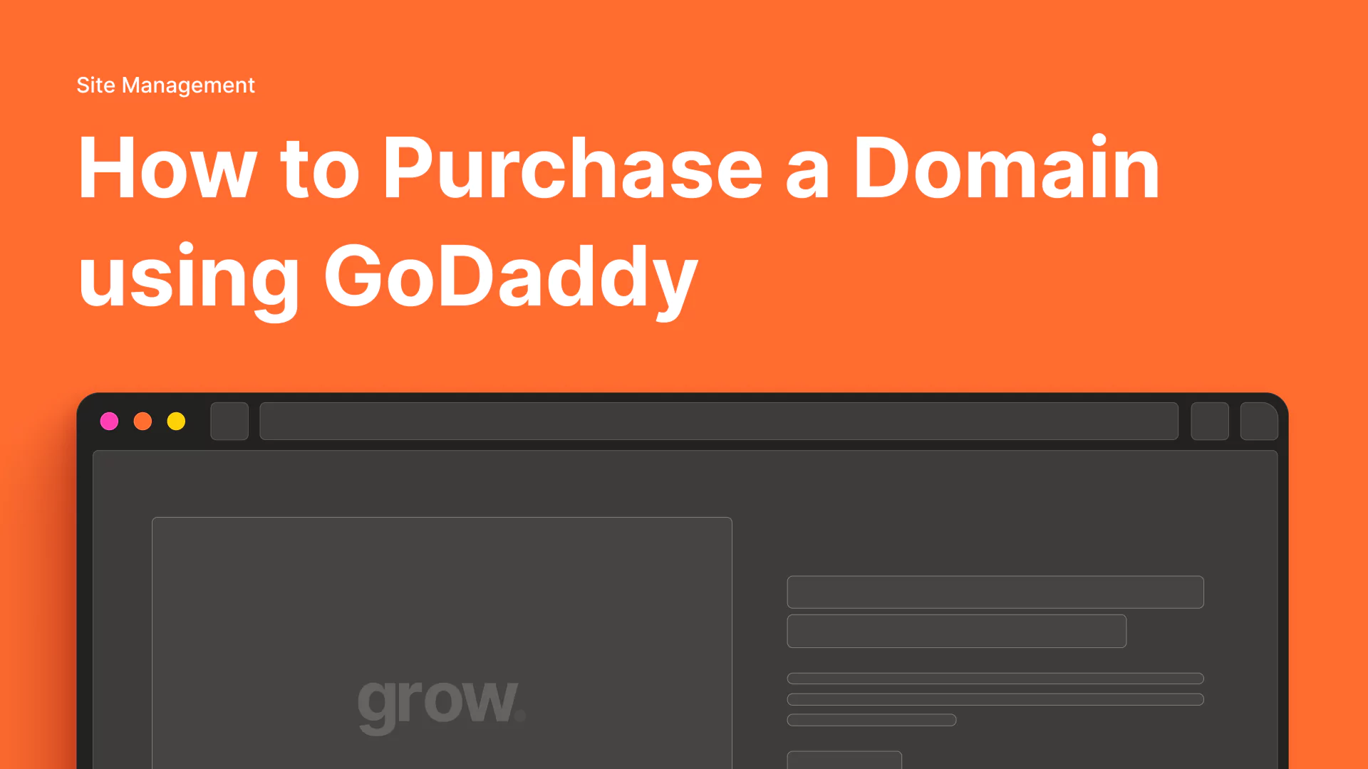 How to Purchase a Domain using GoDaddy | Grow My Business